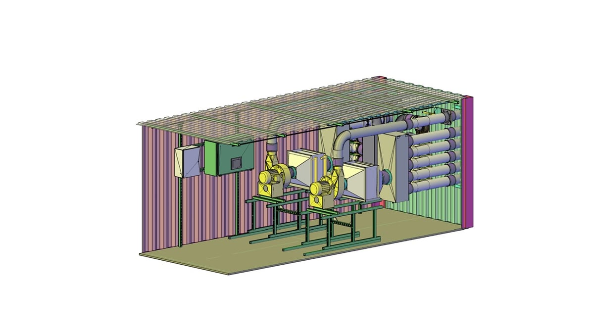 Hot Box 250 | Compost Aeration and Heat Recovery System | Agrilab